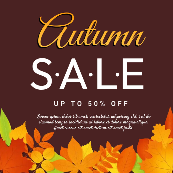 Copy of Autumn Sale | PosterMyWall