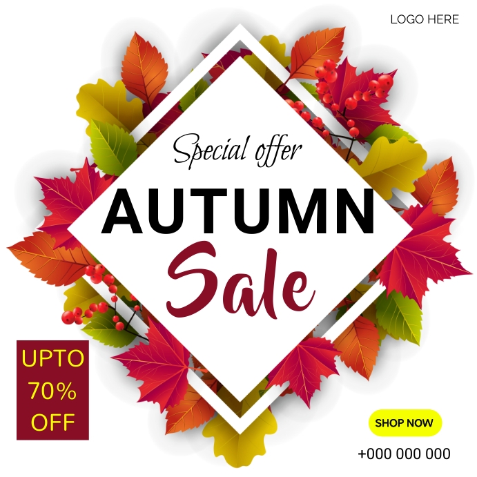 Autumn Sale Template | PosterMyWall