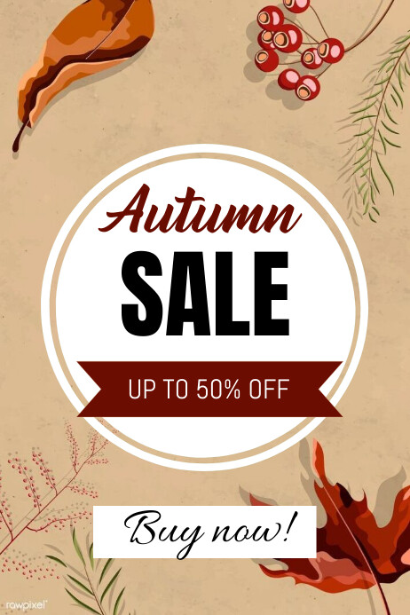 Autumn sale Template | PosterMyWall