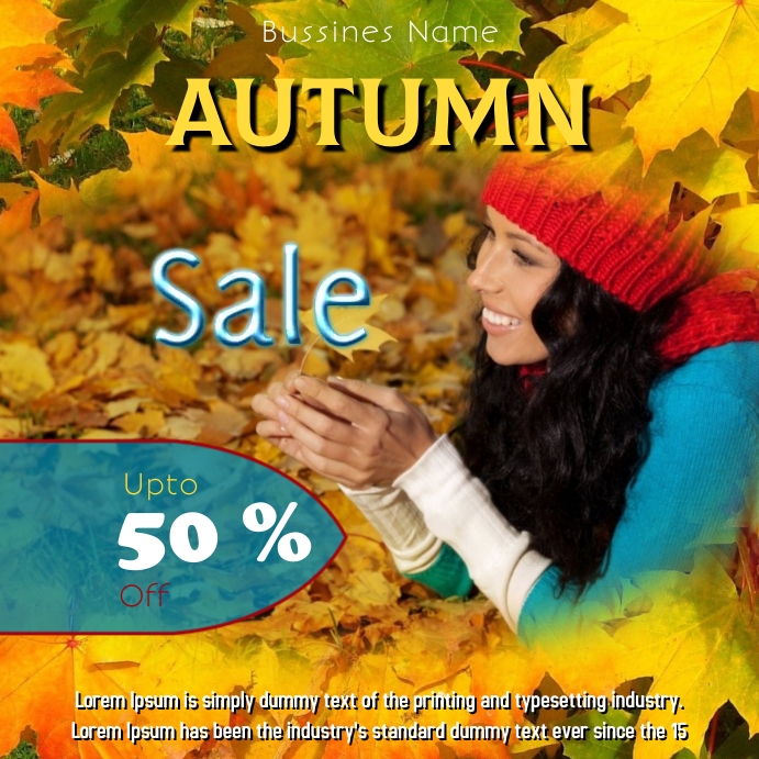 Autumn Sale Template | PosterMyWall