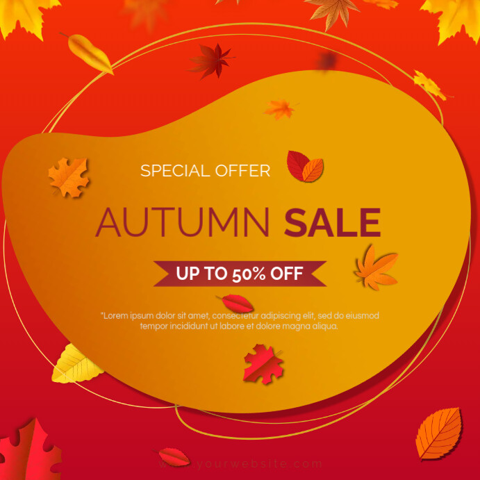 Autumn sale Template | PosterMyWall