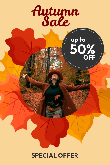 Autumn Sale Discount Template | PosterMyWall