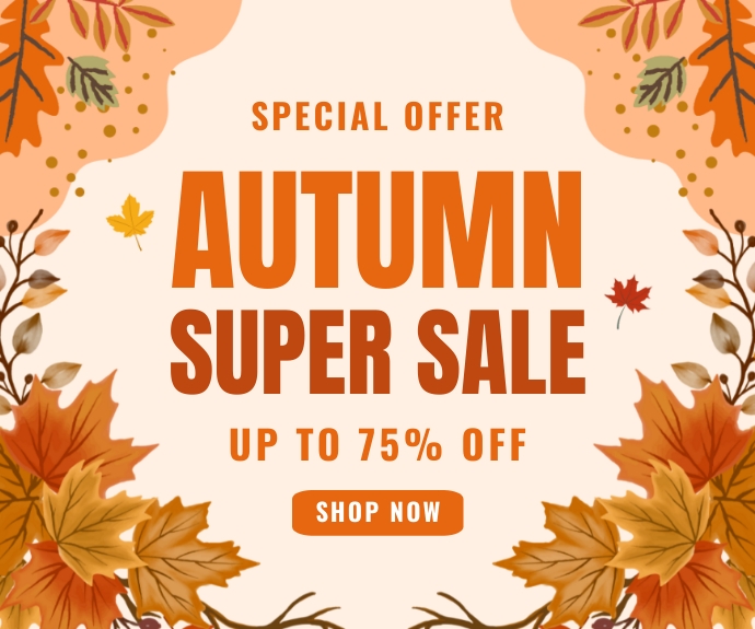 Autumn Sale Facebook Post Template | PosterMyWall