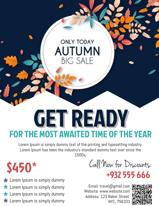 Autumn Sale Flyer Template | PosterMyWall