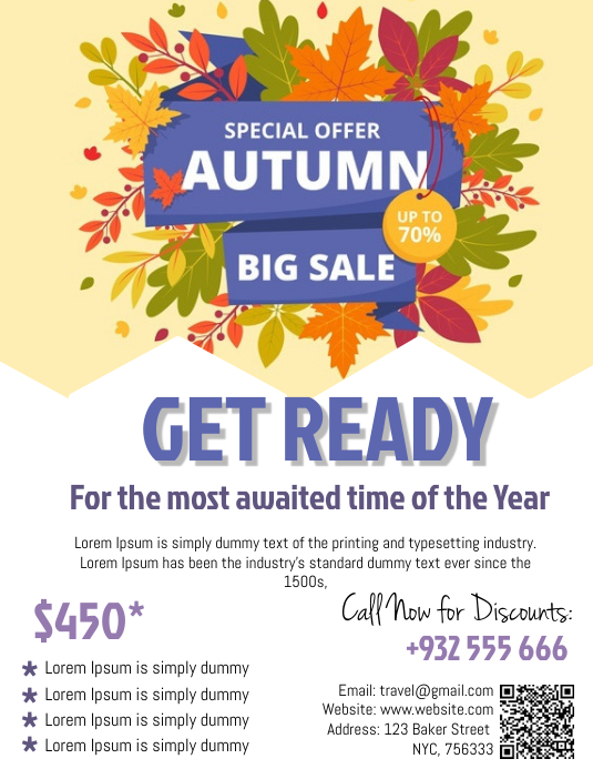 Autumn Sale Flyer Template | PosterMyWall