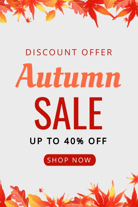 Autumn sale flyer Template | PosterMyWall
