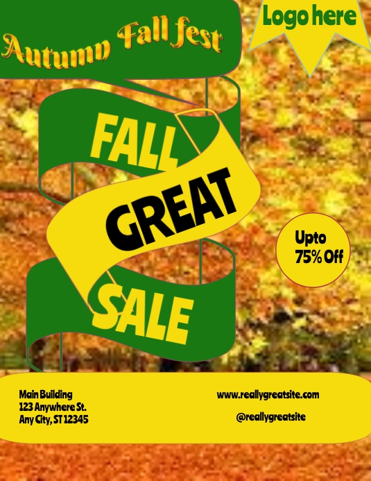 autumn sale flyer Template | PosterMyWall
