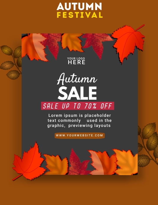 Autumn Sale Flyer Template | PosterMyWall