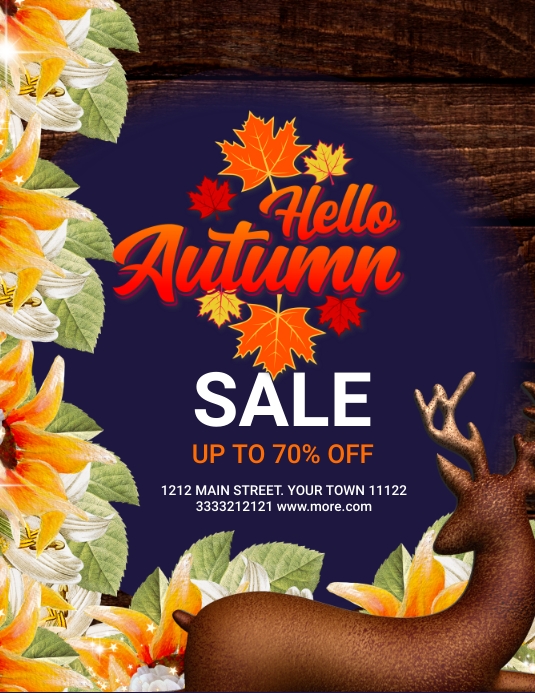 Autumn Sale Flyer Template | PosterMyWall