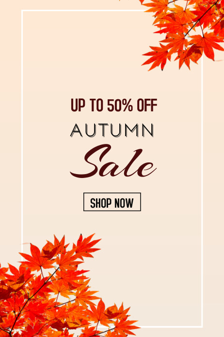 Autumn sale flyer template | PosterMyWall