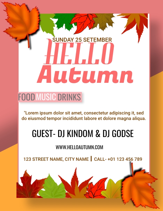 Autumn Sale Flyer Template | PosterMyWall