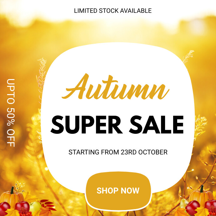 Autumn Sale flyers Template | PosterMyWall
