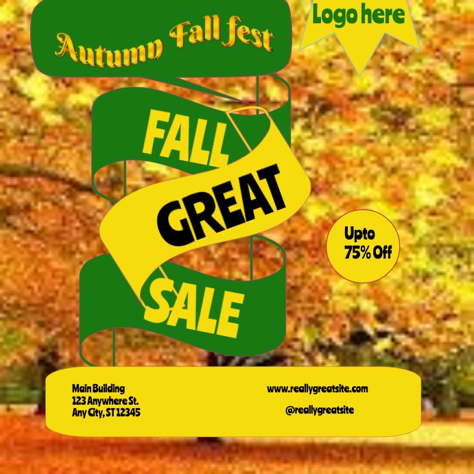 autumn sale Instagram post (1) Template | PosterMyWall