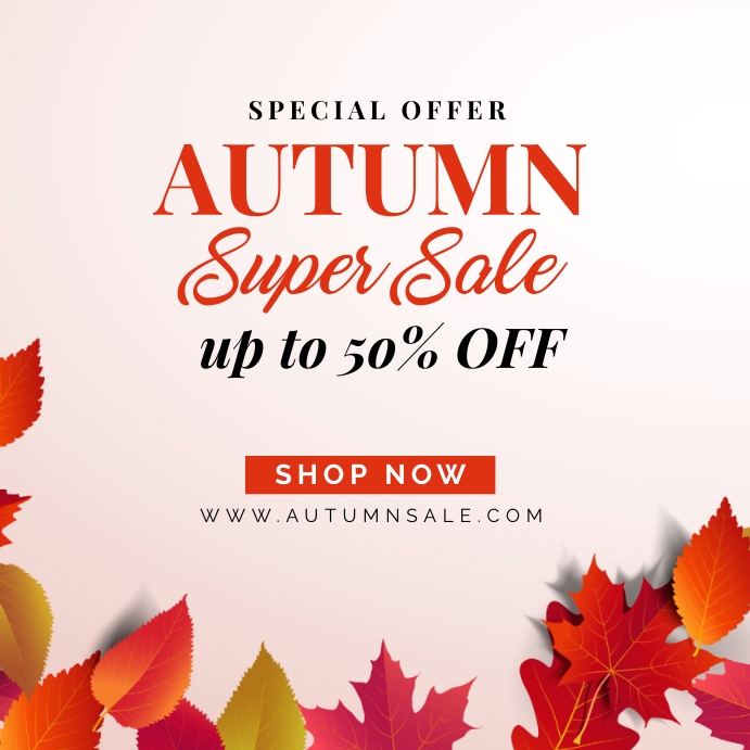 Autumn Sale Instagram Post Template | PosterMyWall