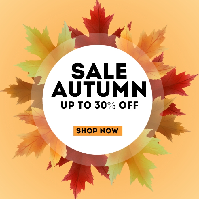 Autumn Sale Instagram Post Template | PosterMyWall