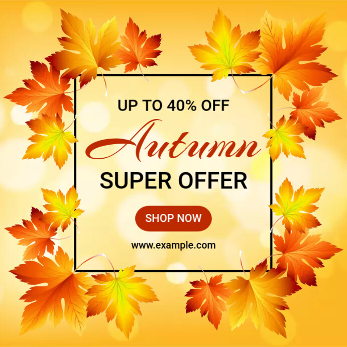 Autumn Sale Instagram Post Template | PosterMyWall