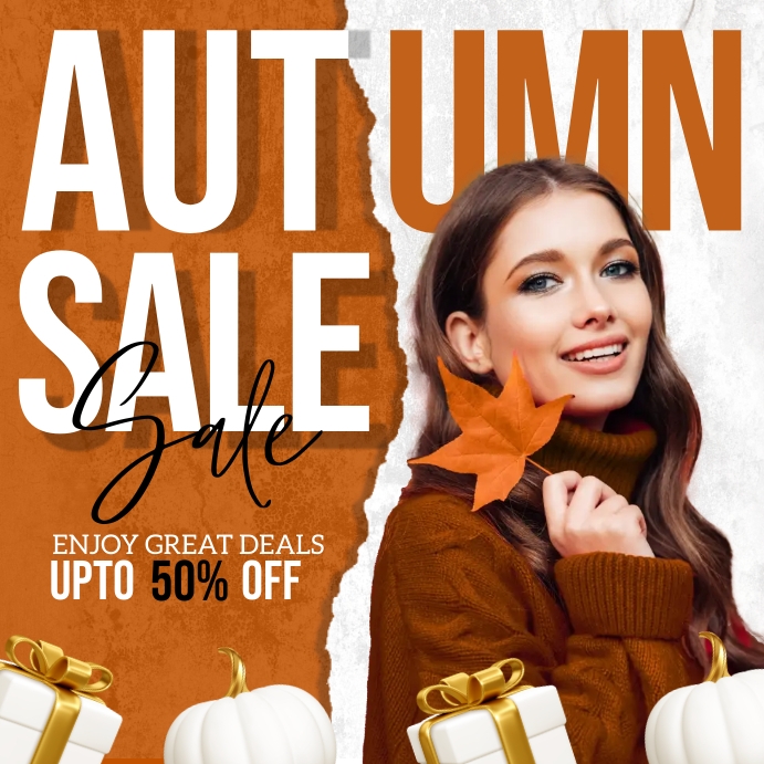 Autumn sale Instagram post Template | PosterMyWall