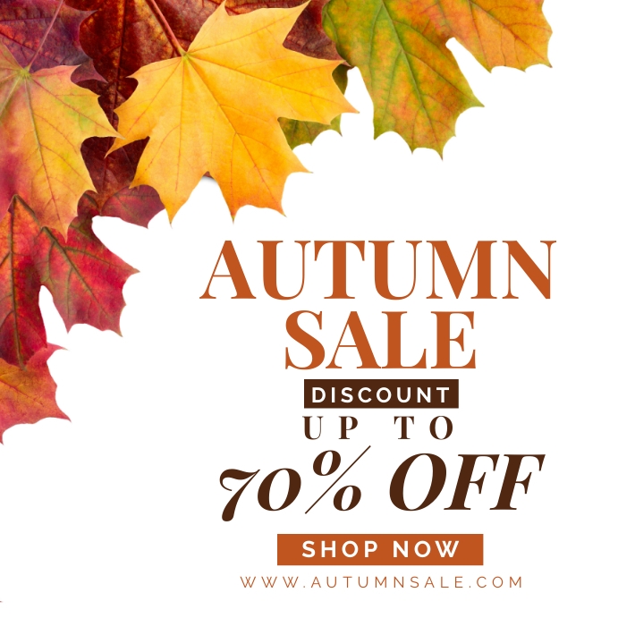 Autumn Sale Instagram Post Template | PosterMyWall