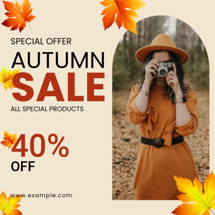 Autumn Sale Instagram Post Template | PosterMyWall