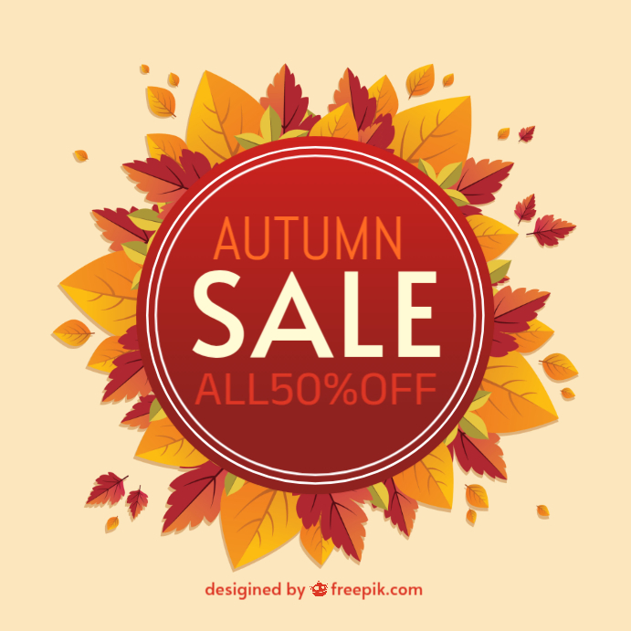 Autumn sale instgram post Template | PosterMyWall