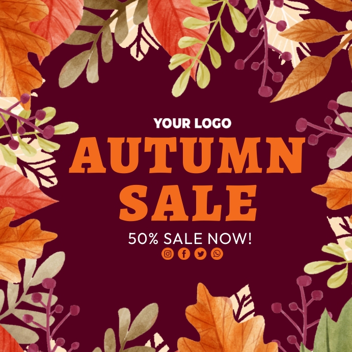 Copy of Autumn Sale Now | PosterMyWall