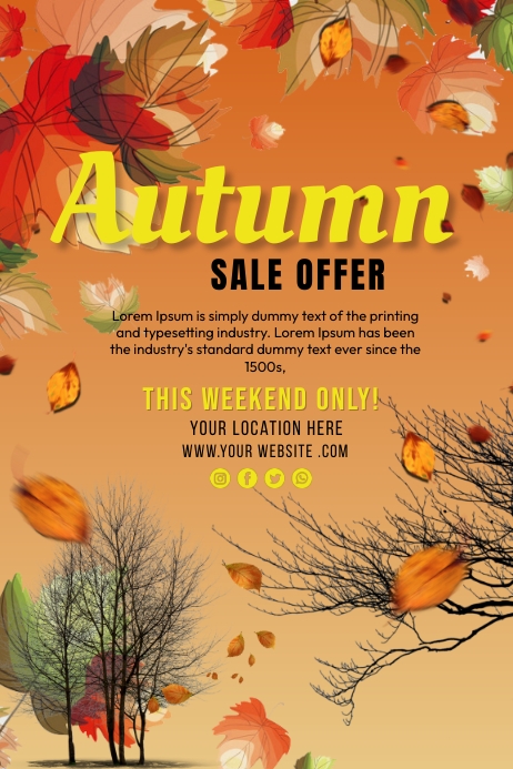Copy of Autumn Sale Offer | PosterMyWall