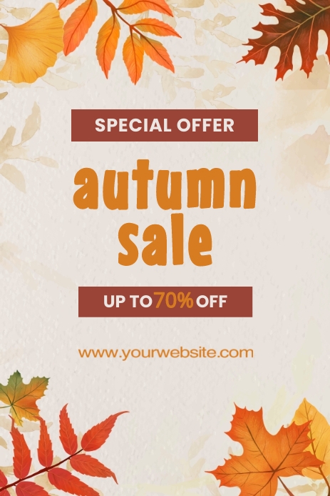 Copy of Autumn Sale Pinterest | PosterMyWall
