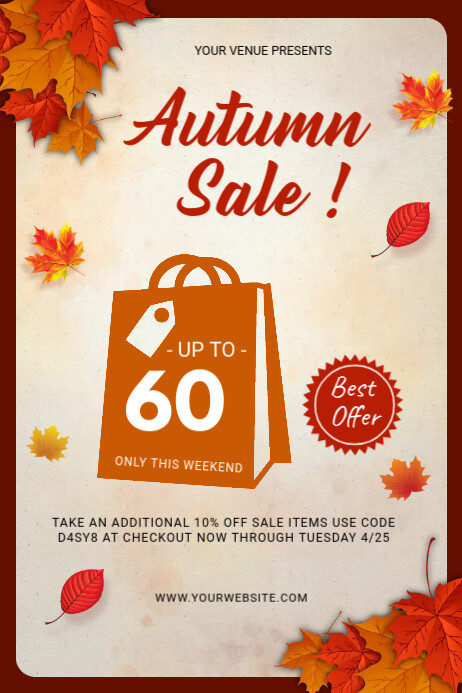 Autumn Sale poster Template | PosterMyWall