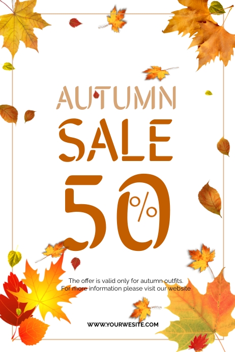 AUTUMN SALE POSTER Template | PosterMyWall