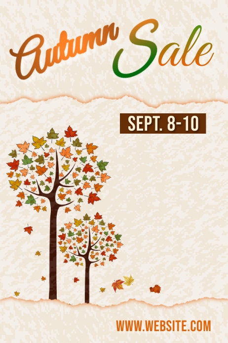 Autumn Sale Poster Template | PosterMyWall