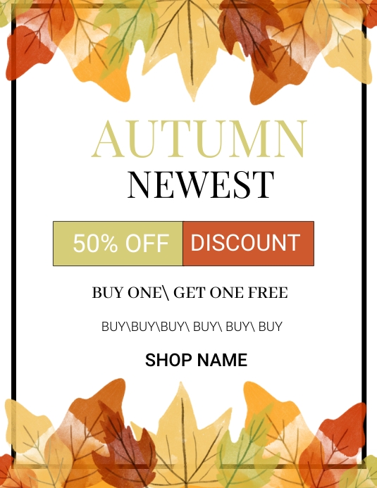 Copy of autumn sale poster | PosterMyWall