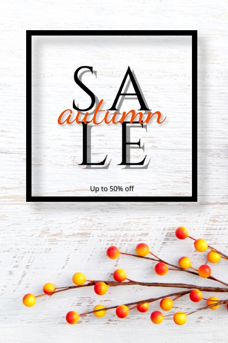 Autumn Sale Poster Template | PosterMyWall
