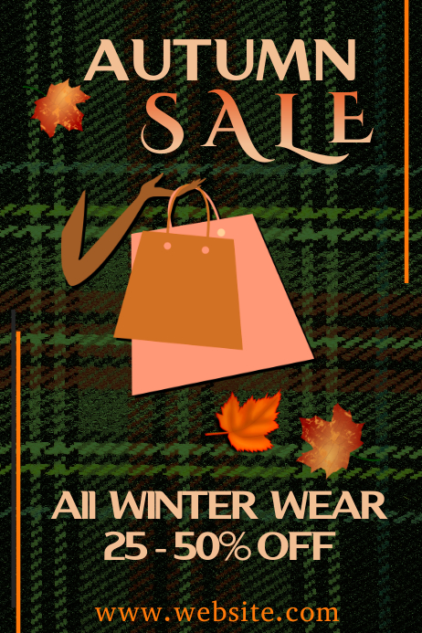 Autumn Sale Poster Template | PosterMyWall