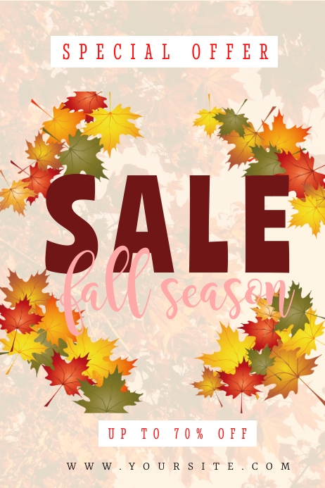 AUTUMN SALE POSTER Template | PosterMyWall