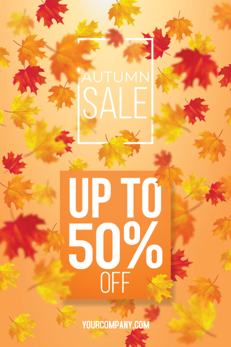 Autumn Sale Poster Template | PosterMyWall
