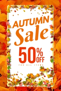 Autumn Sale Ads Template | PosterMyWall