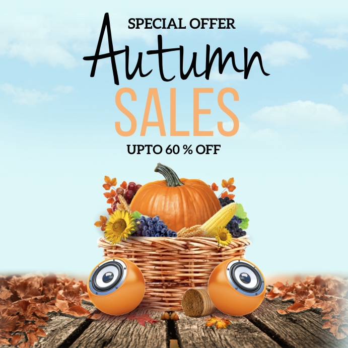 AUTUMN SALE POSTER Template | PosterMyWall