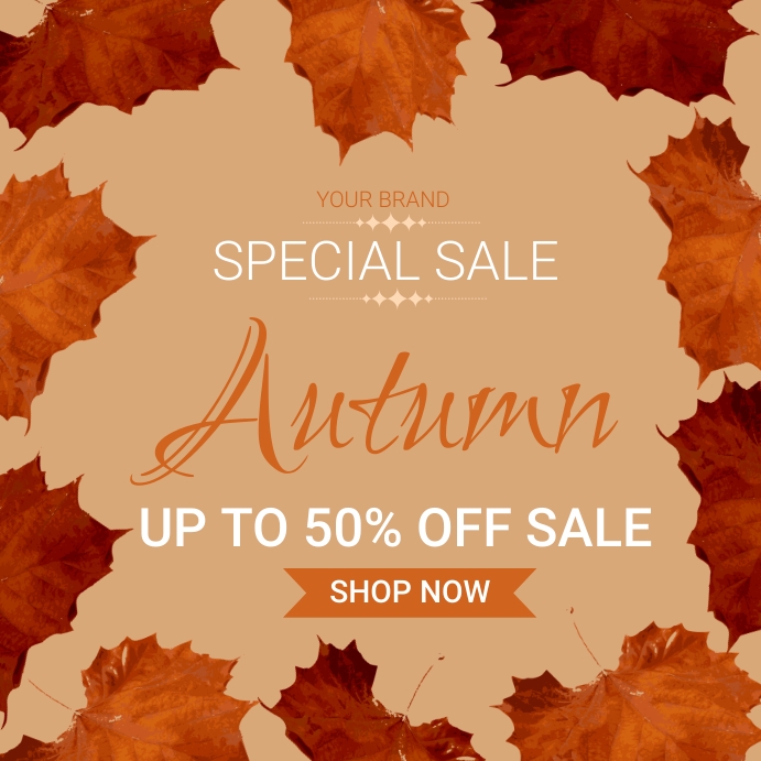Autumn Sale Retail Ad Template | PosterMyWall