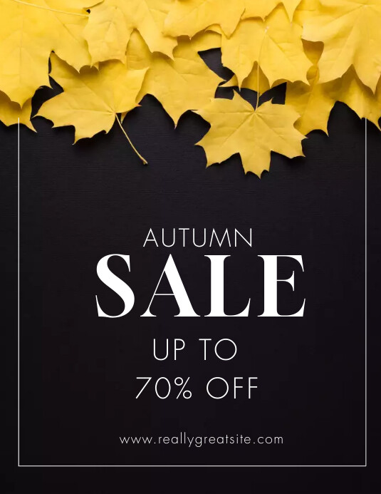 AUTUMN SALE SPECIAL DISCOUNT FLYERS Template | PosterMyWall