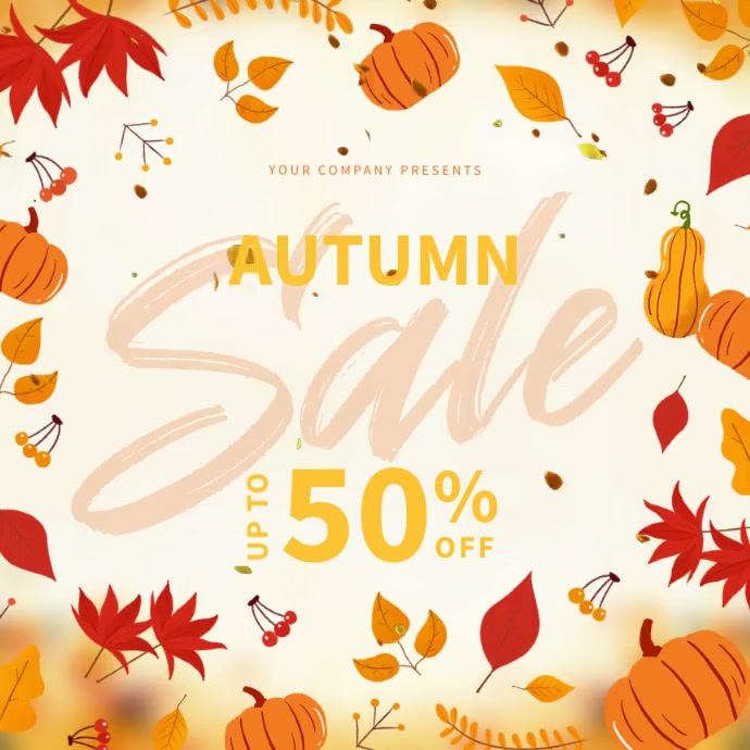 Autumn Sale Template (7) | PosterMyWall
