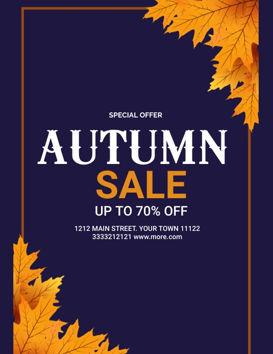 Copy of Autumn Sales Flyer Template | PosterMyWall