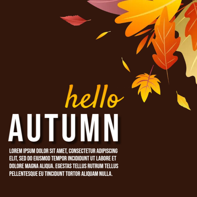 Autumn Season Template | PosterMyWall