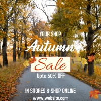 Autumn sales poster Template | PosterMyWall