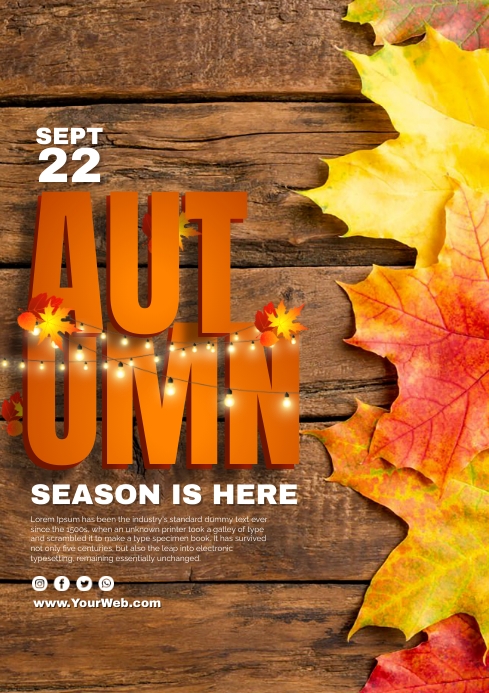 Autumn Season Template | PosterMyWall