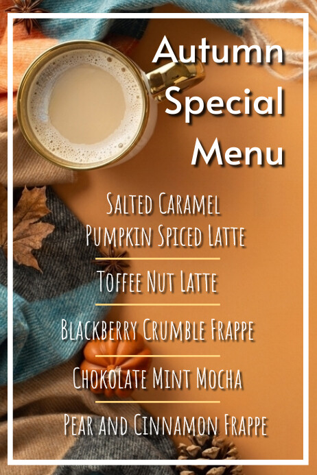 Copy of Autumn Special Menu | PosterMyWall