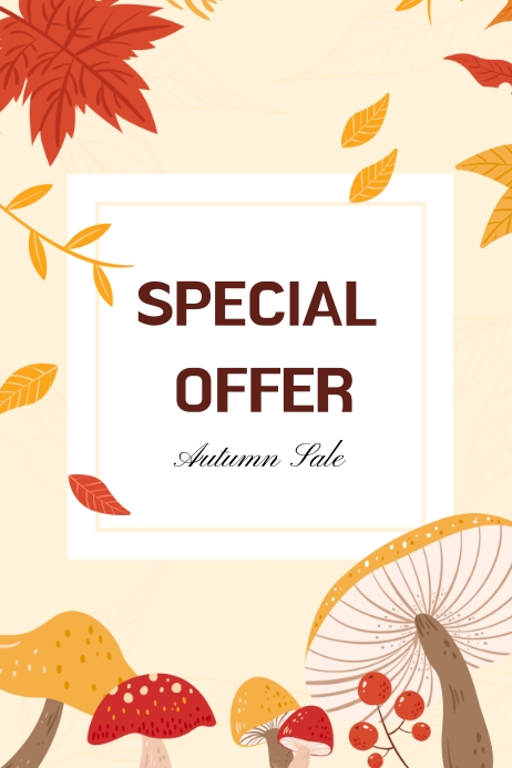 Autumn Special Offer Ads Template | PosterMyWall