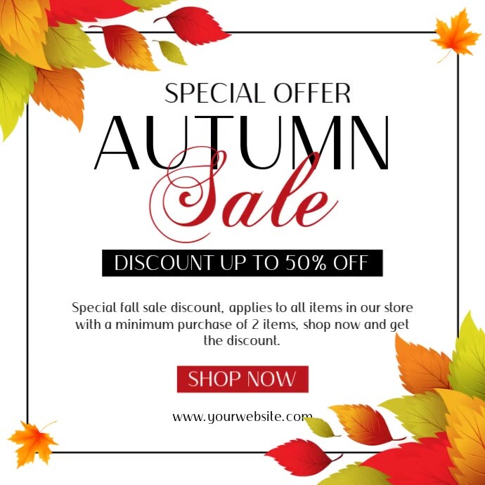 Autumn Special Offer Template | PosterMyWall
