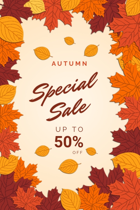 Autumn Special Sale Poster Template | PosterMyWall