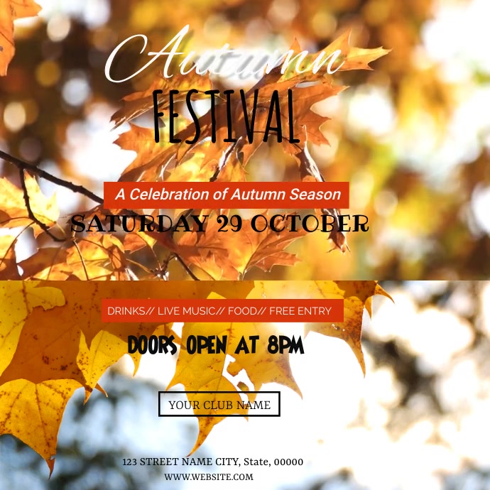 Autumn Template | PosterMyWall