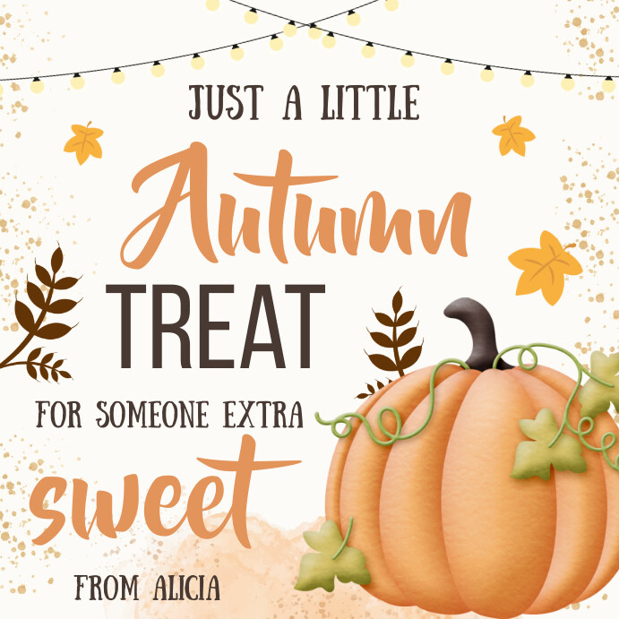 Copy of Autumn Treat for Someone Sweet Gift Tag | PosterMyWall